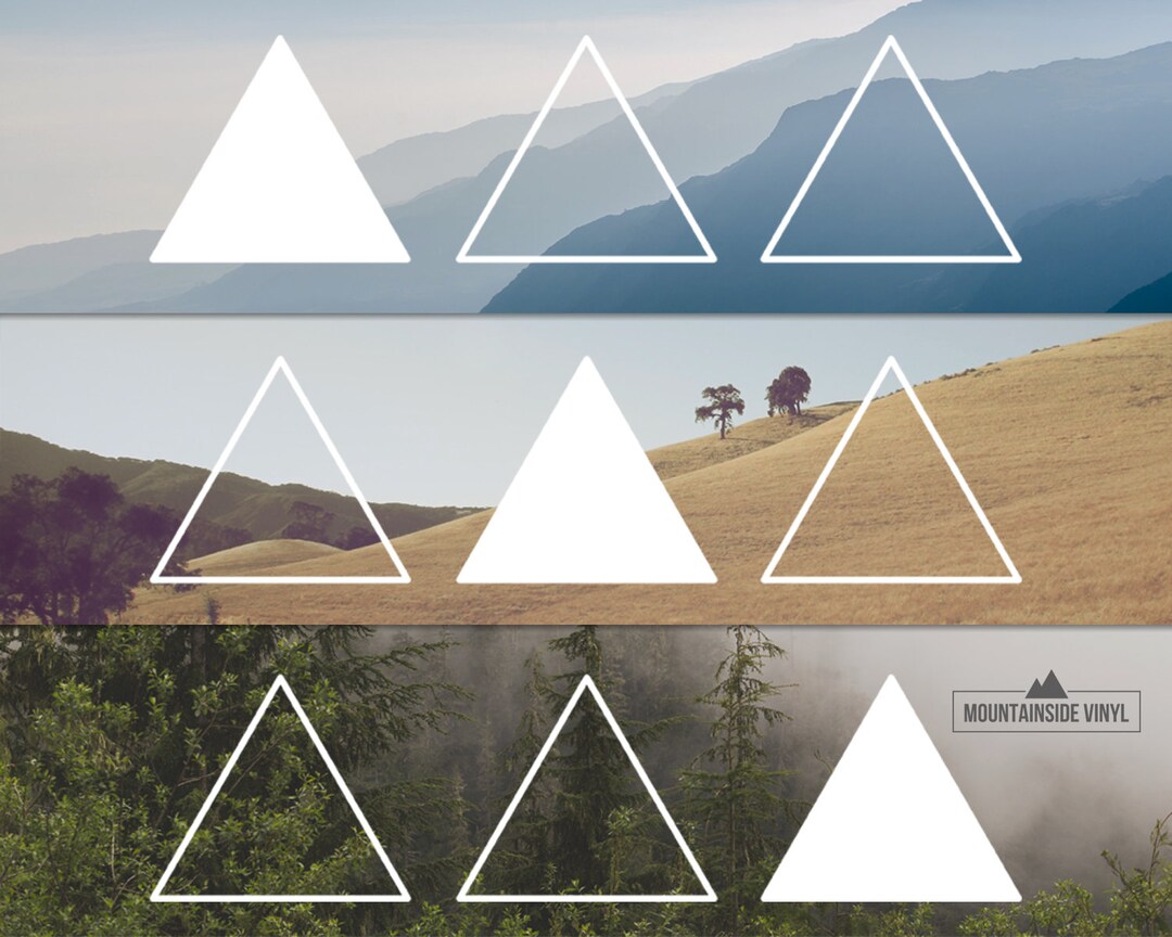 Family/friend Triangle Set - Friendship Group Sticker, Family Car Decal ...