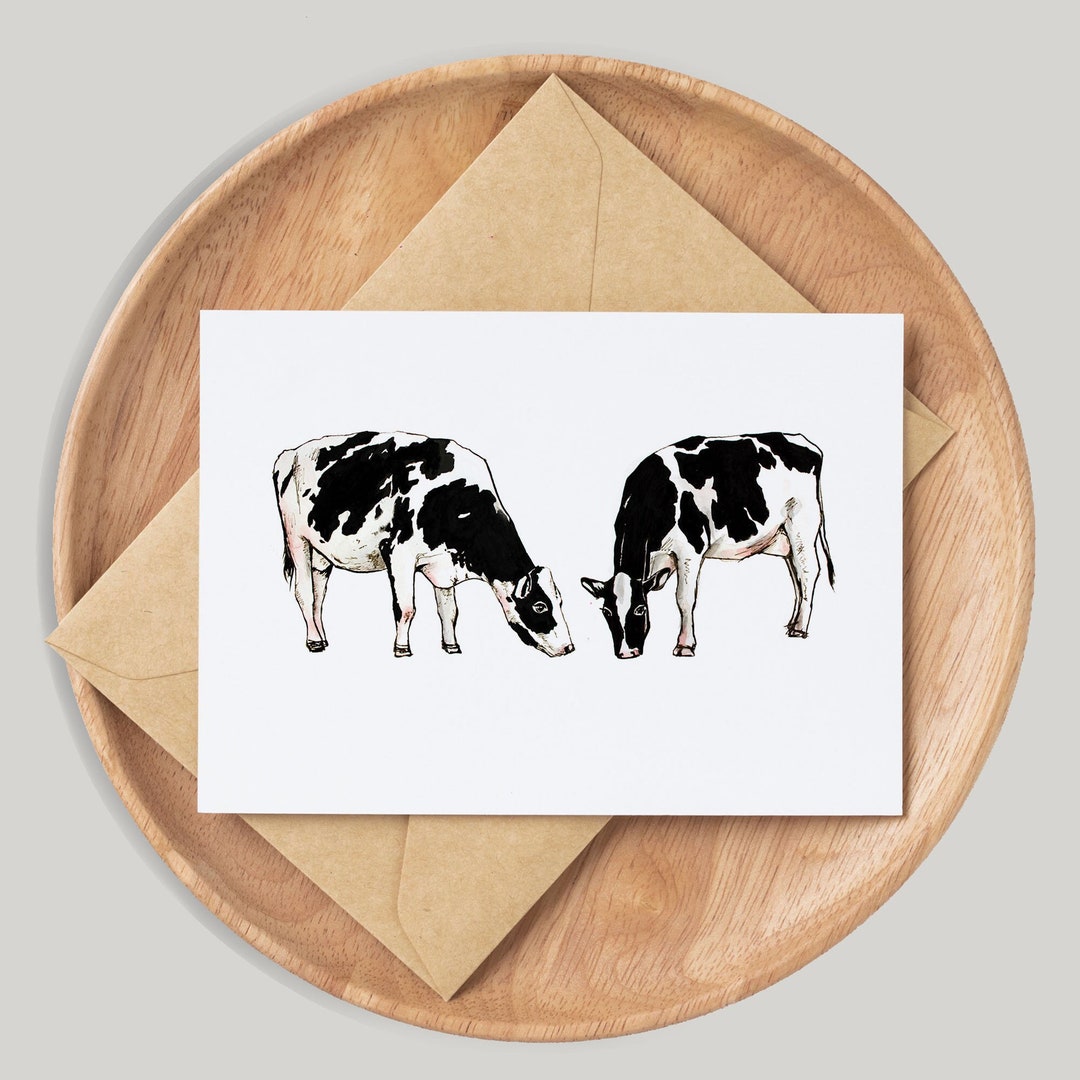Dairy Cows Card - by Artist Gemma Keith - Personalised - Customised ...