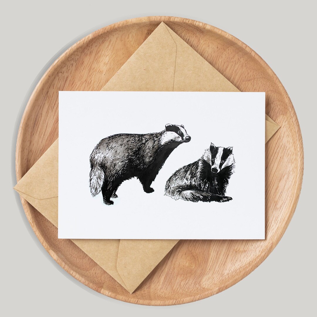 Badgers Card - by Artist Gemma Keith - Personalised - Customised ...