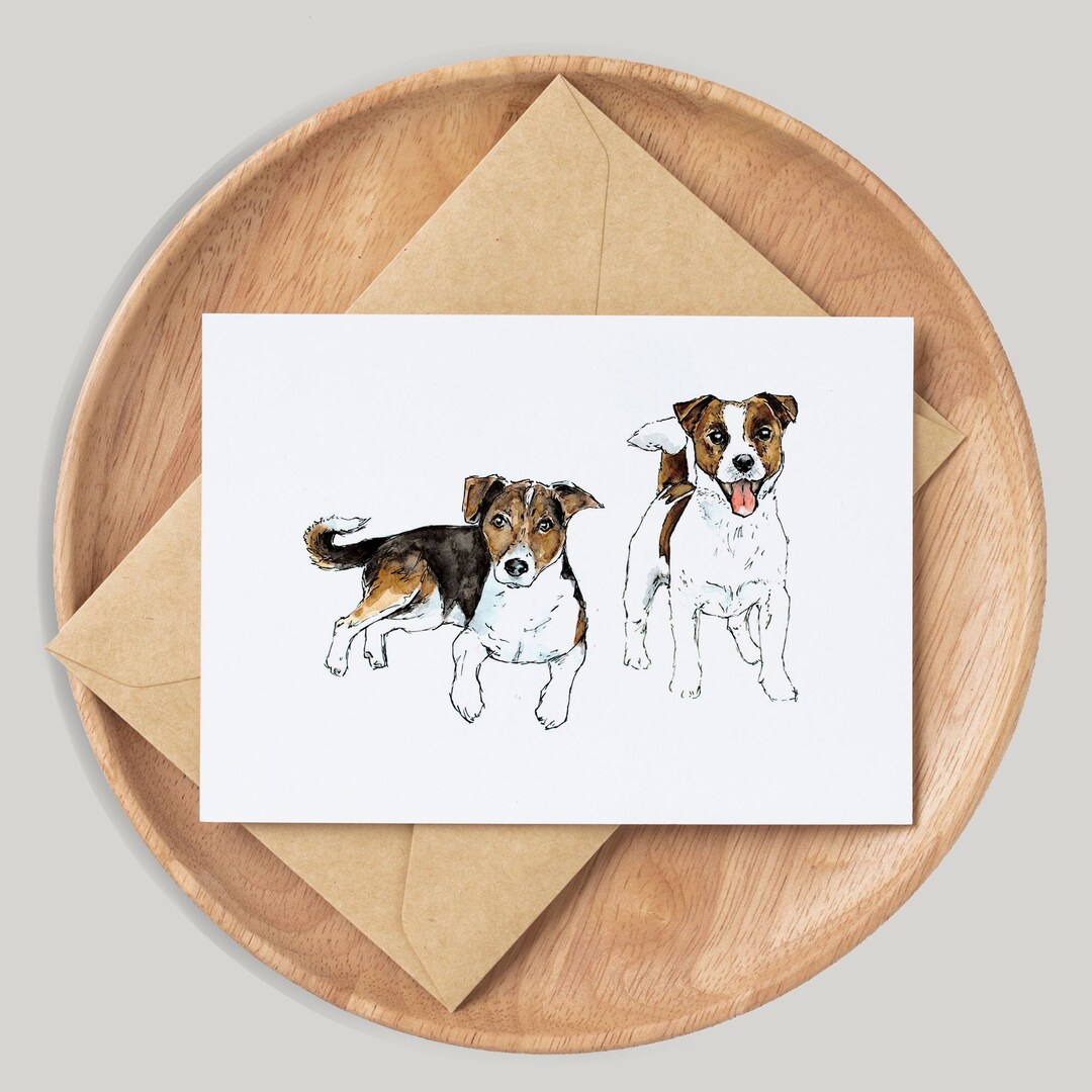 Jack Russell Dog Card - by Artist Gemma Keith - Personalised ...