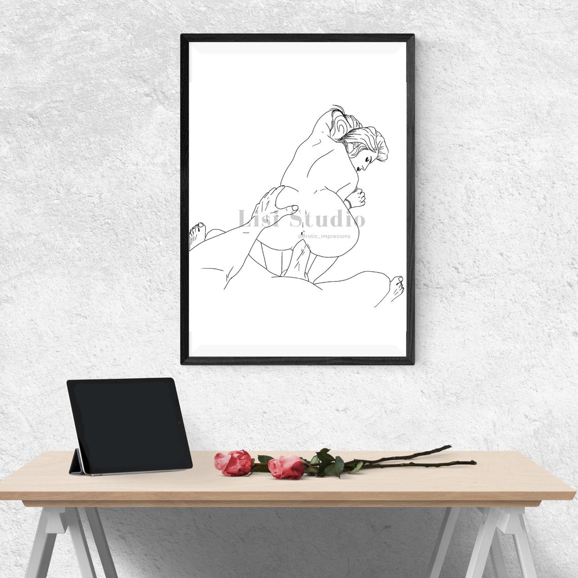 Couple Making Love Sex Line Drawing Art Line Couple Sex Art