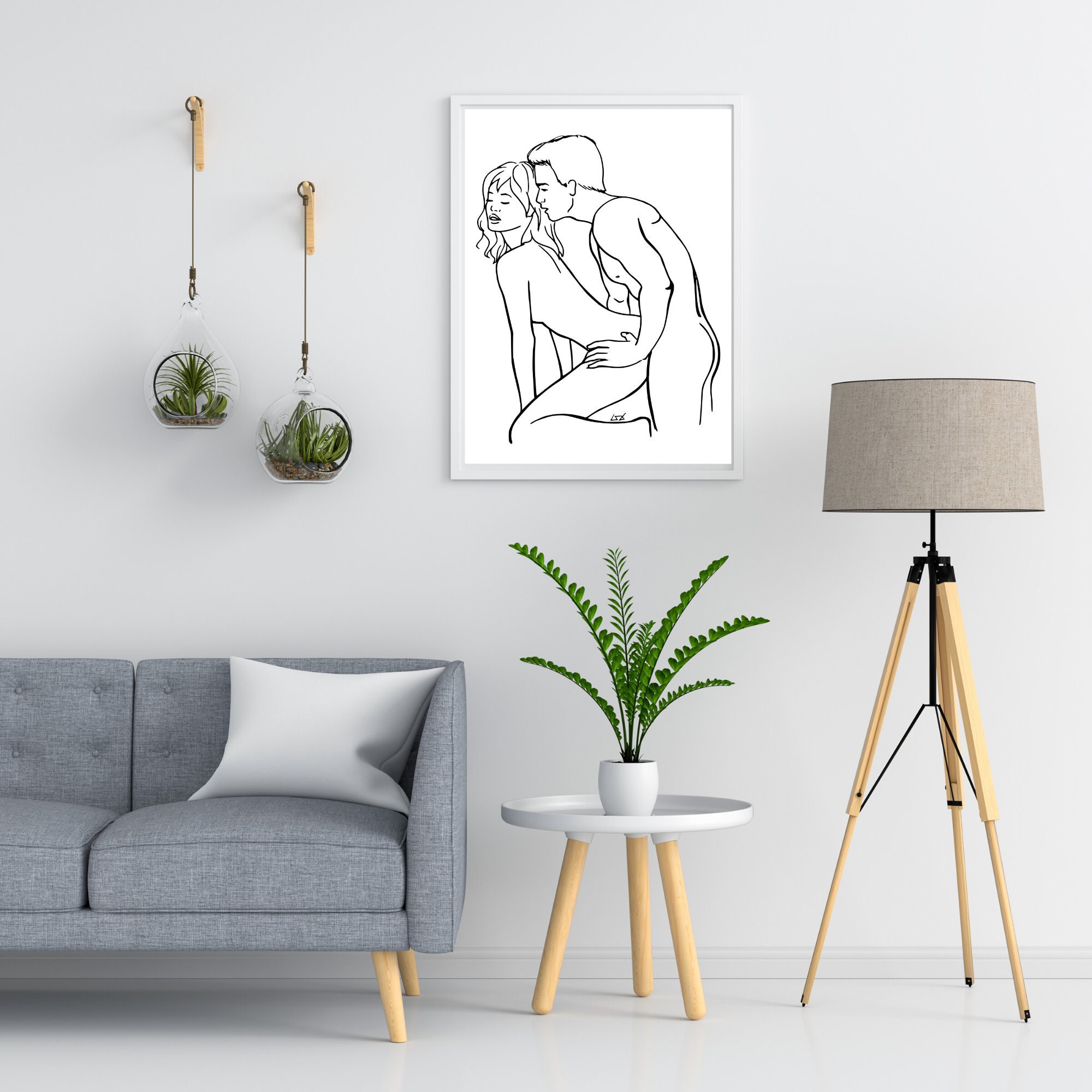 Couple Making Love Sex Line Drawing Art Line Couple Sex Etsy Ireland