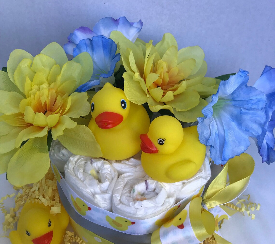 Baby Ducky Diaper Cake - Etsy