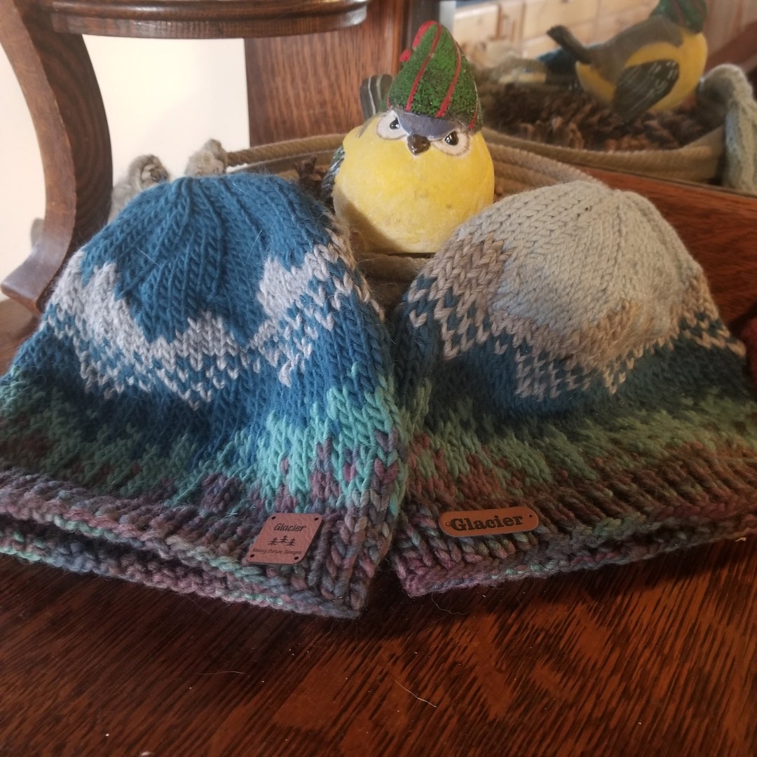 The Carol Bates Glacier Cap With Montana Winters or Mountain Peaks in ...