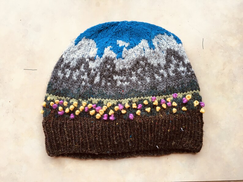 A Nancy Bates' Designed National Park Beanie: Grand Tetons - Etsy