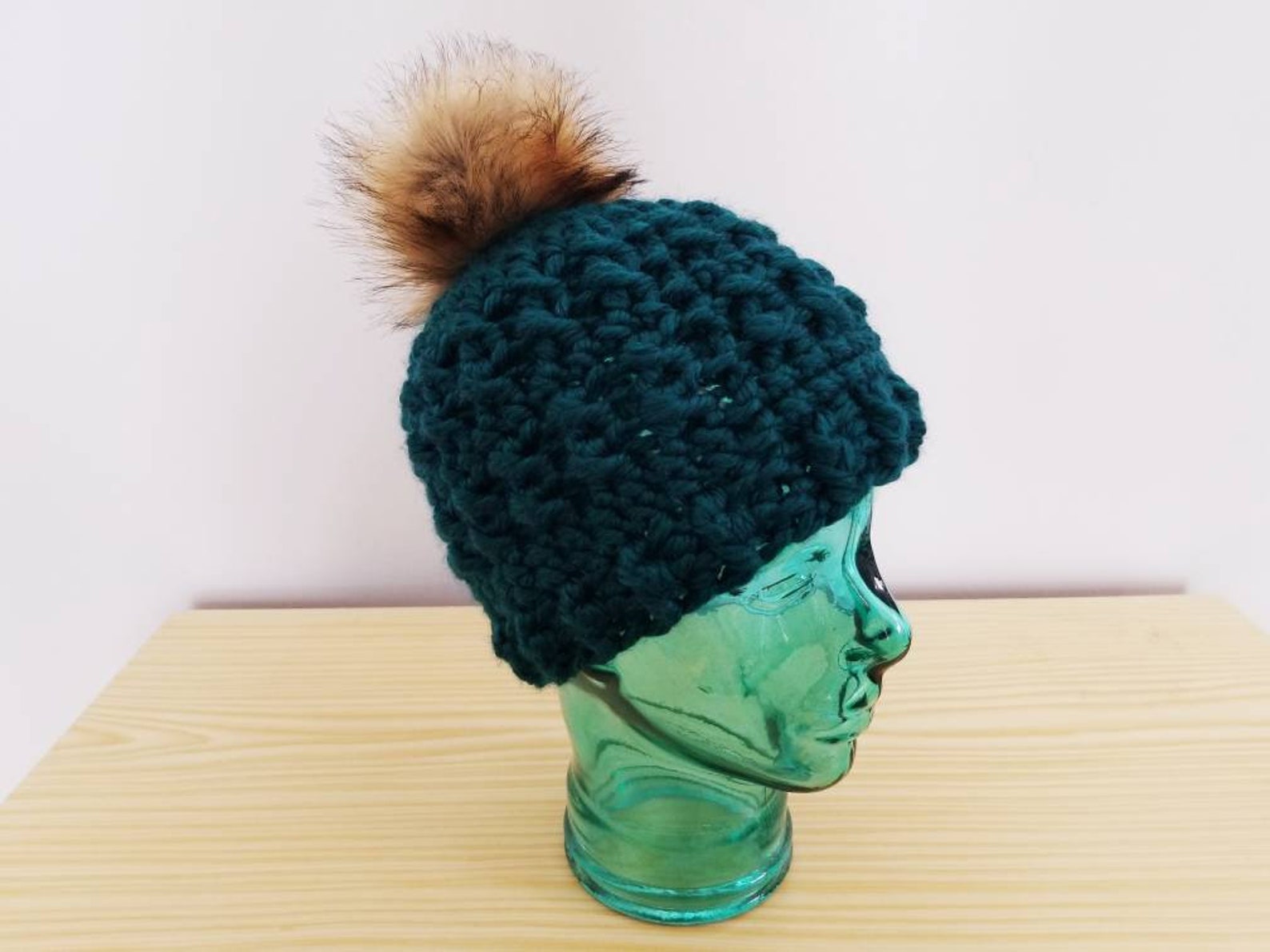 Crochet Messy Bun Hat Pattern Beanie Hat Patterm Top Knot | Etsy