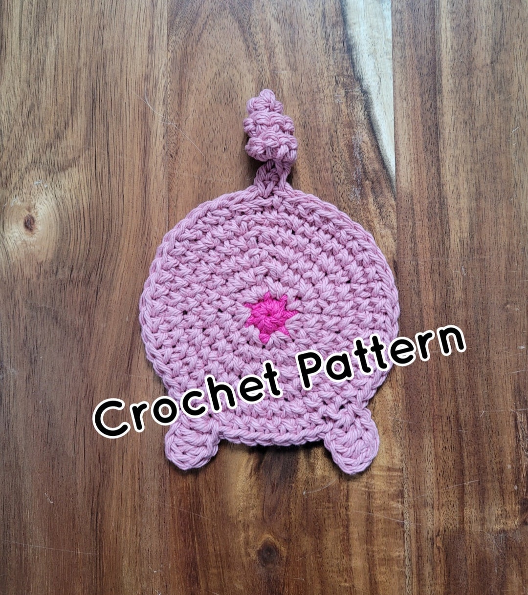 Crochet Pig Butt Coaster Pattern, Funny Animal Coaster (PDF Pattern) - Etsy