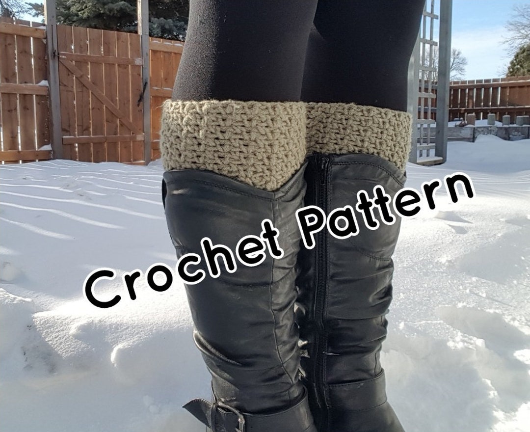 CROCHET PATTERN, Boot Toppers, Crochet Boot Cuff Pattern, Boot Sock ...