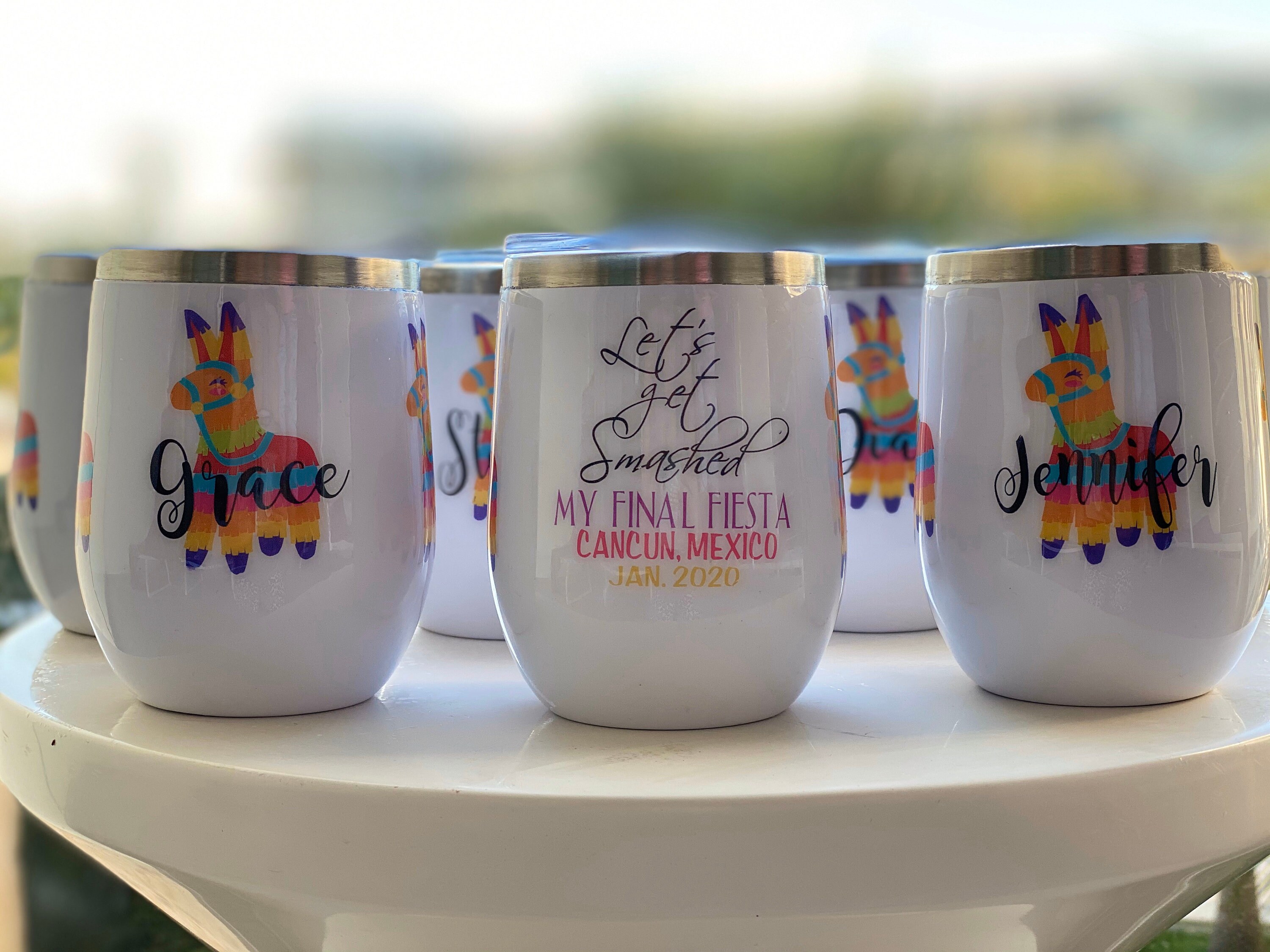 Lets Get Smashed Bridesmaid Tumblers Final Fiesta Tumblers | Etsy