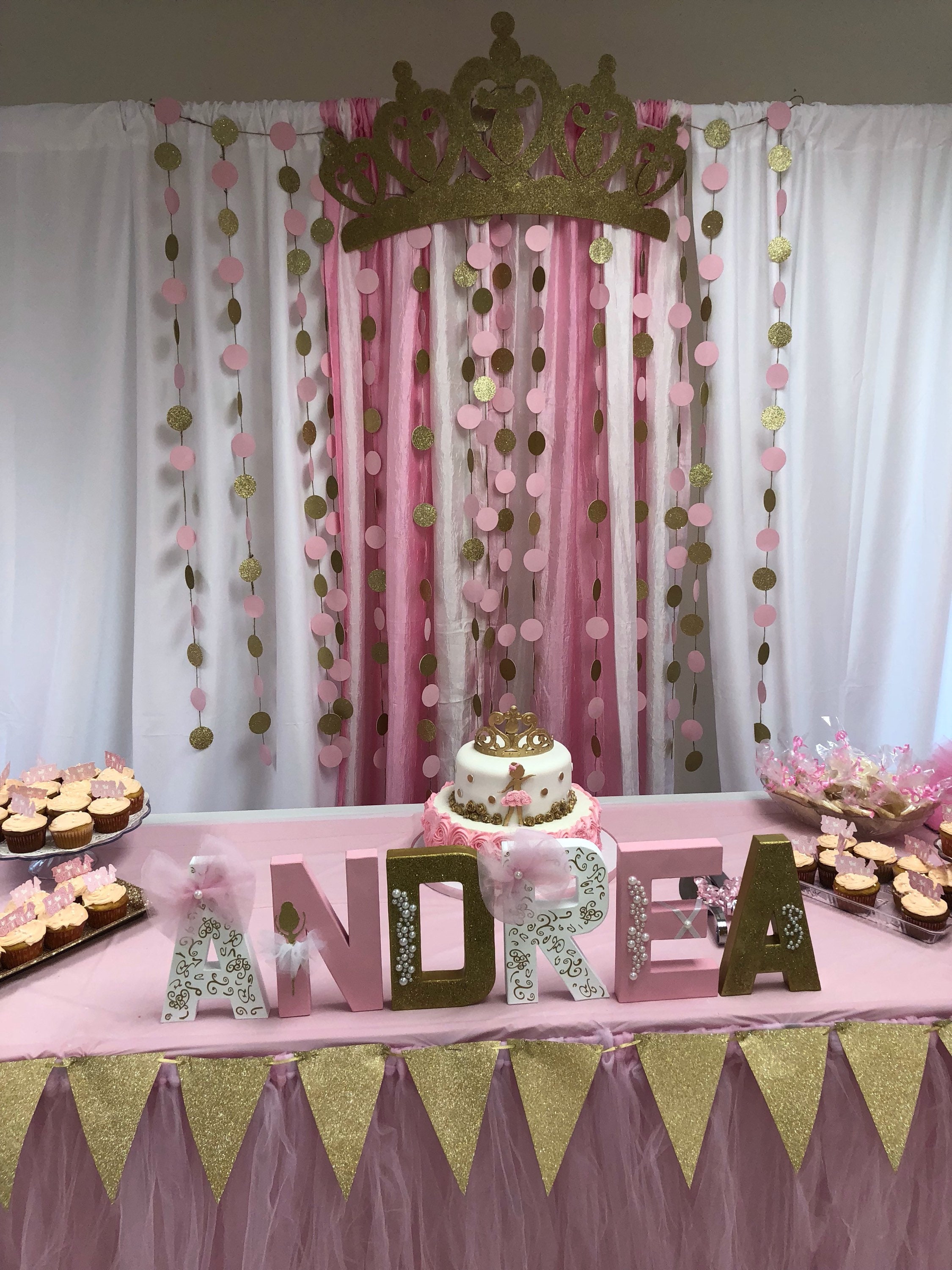 Ballerina Cake Table Letters Ballerina Baby Shower Ballerina | Etsy