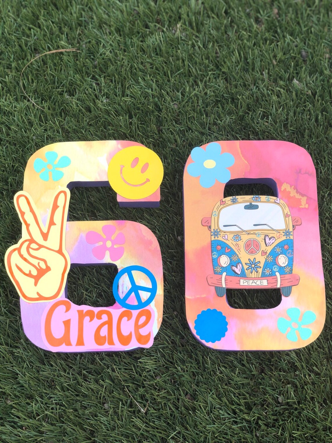 70s Cake Table Numbers 60s Party 70s Party Hippie Party | Etsy