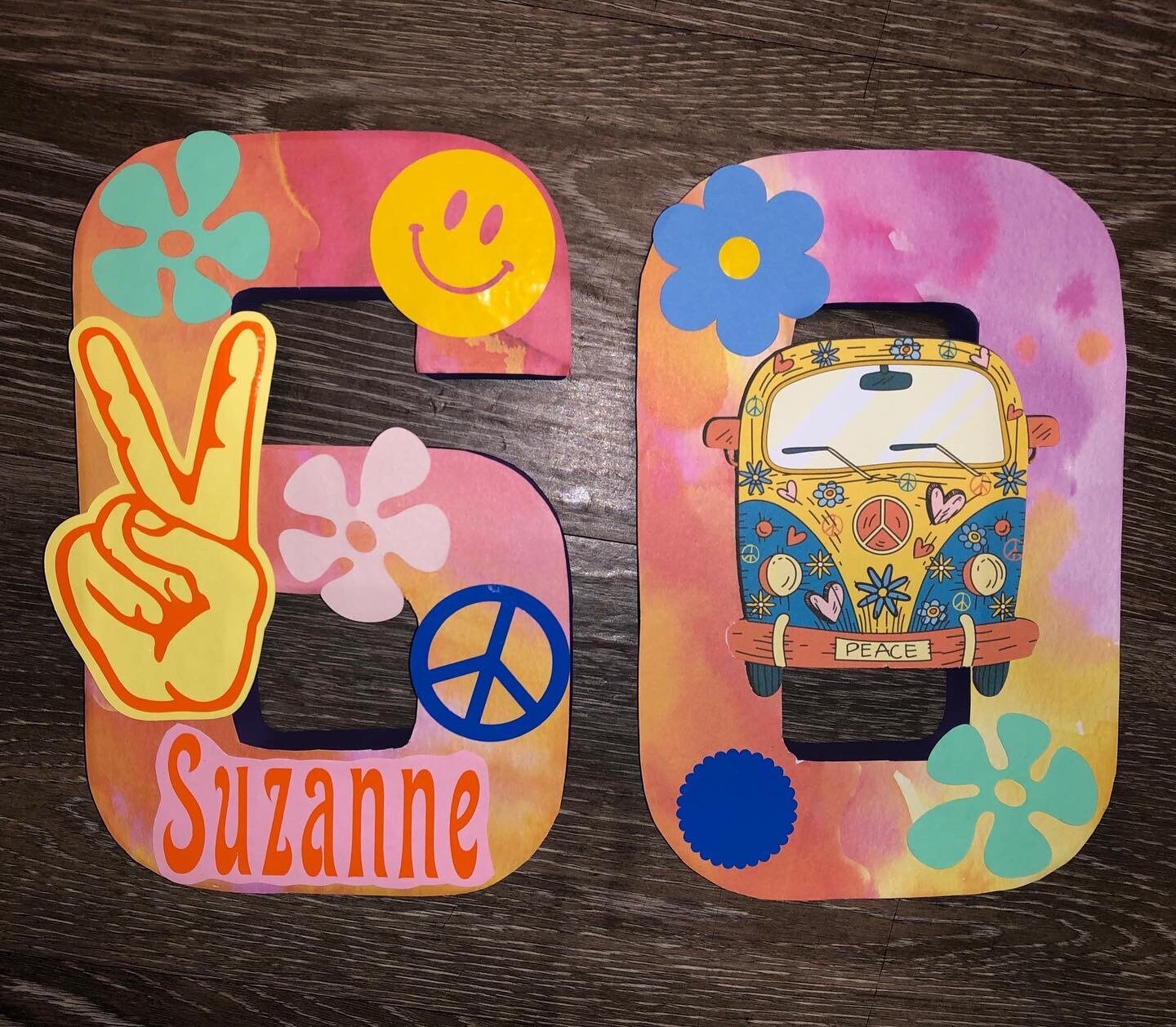 70s Cake Table Numbers 60s Party 70s Party Hippie Party | Etsy