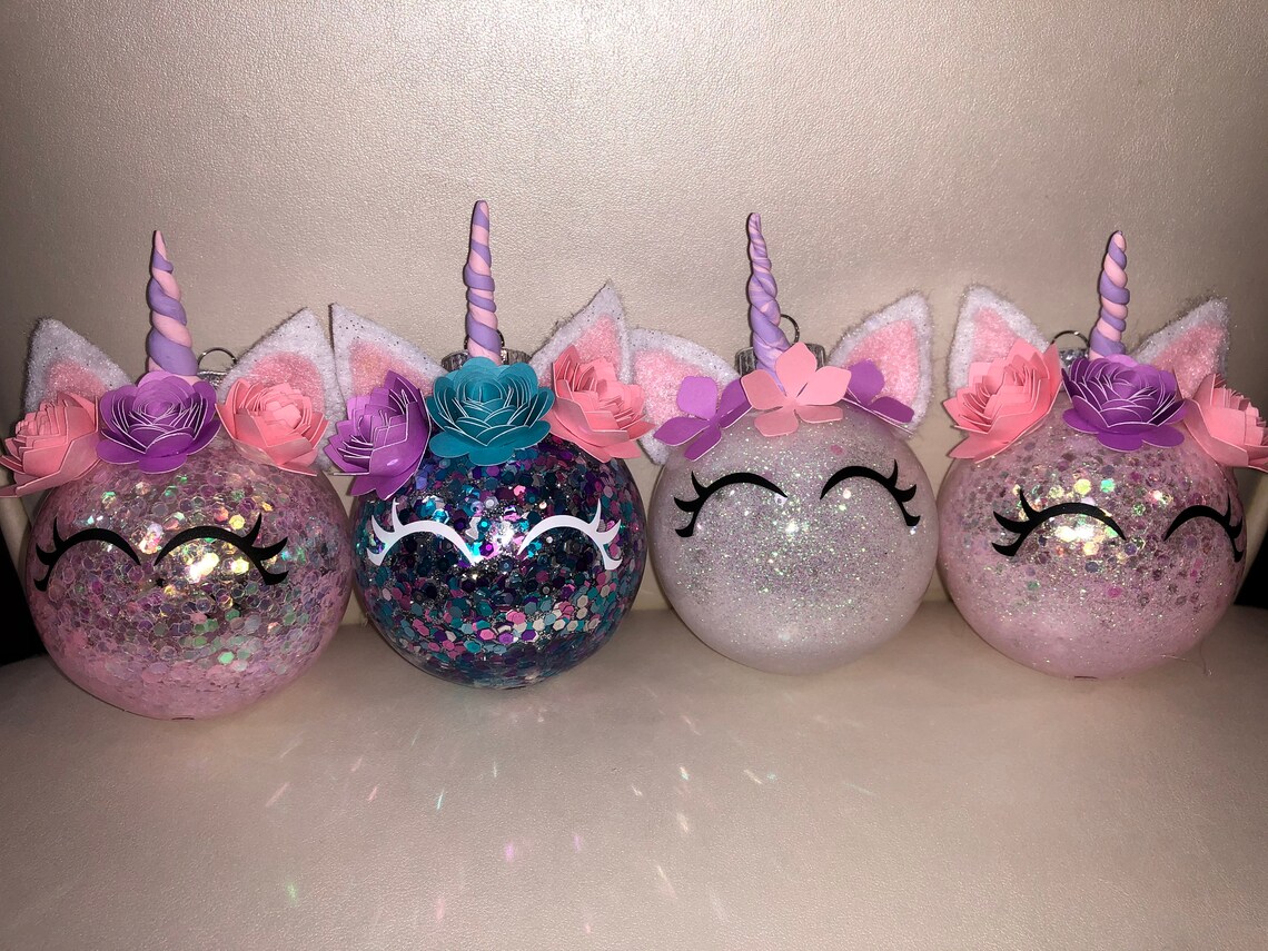 Unicorn Ornaments Personalized Unicorn Ornaments Unicorn - Etsy