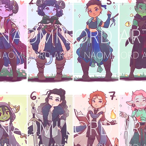 Critical Role Mighty Nein Stickers | Etsy