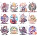 Cute RPG Class Animals Stickers And/ or Prints 6x6 or | Etsy UK