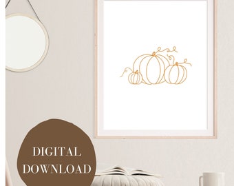 Line Art Autumn - Etsy