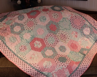 Shabby chic quilt | Etsy