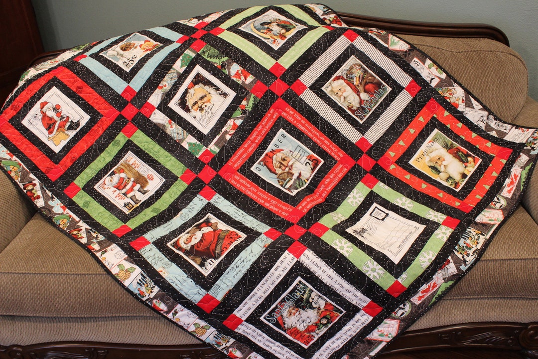 Christmas Quilt, Santa Quilt, Nicholas Fabric Line by J Wecker Frisch ...