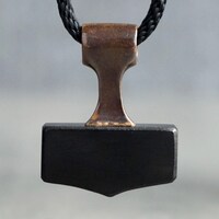 Flint Chert Stone Mjolner Necklace Pendant Norse Odin Thor - Etsy