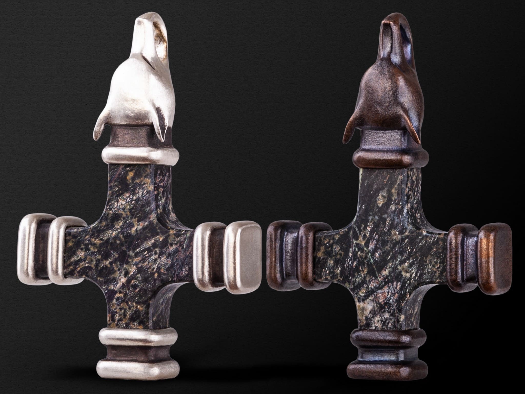 Mens Cross Necklace. Replica of Thor Hammer Cross Pendant. | Etsy