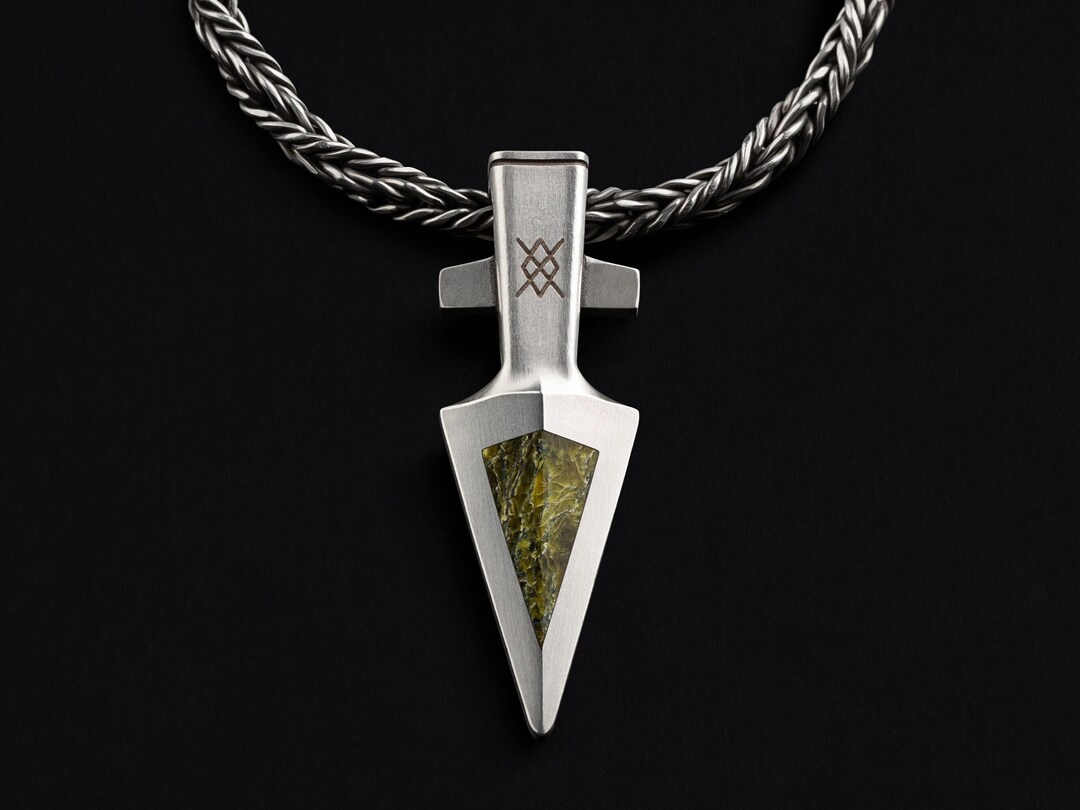 Spear Head Pendant. Gungnir. Viking Gifts. Serpentine Necklace. Viking ...