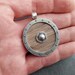Petrified Wood Shield Necklace. Mens Silver Pendant. Warrior - Etsy