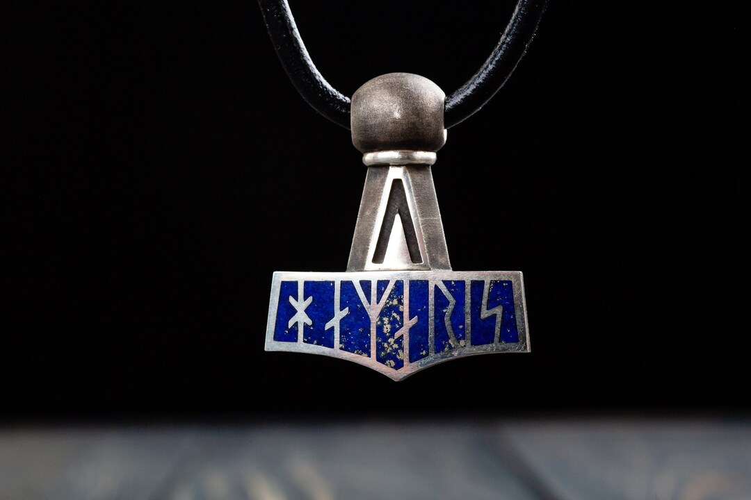 Mjolnir Necklace. Special Viking Gift. Rune Necklace. Norse Mythology ...