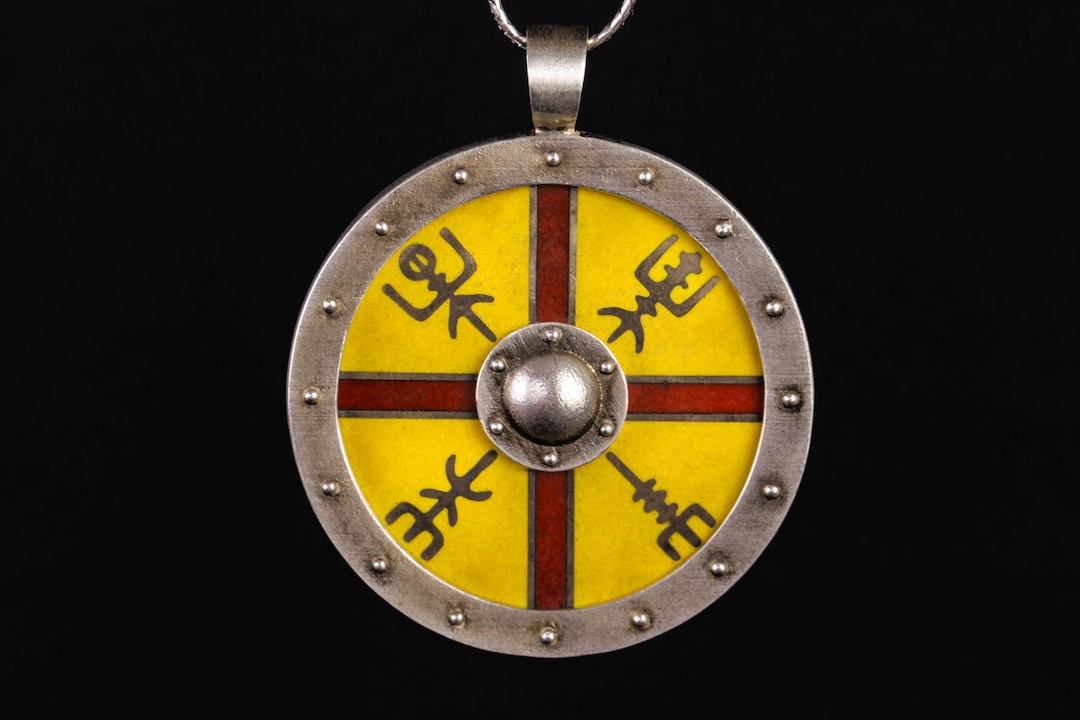 Viking Compass Necklace. Vegvisir. Unique Men Viking Gifts. Men Rune ...