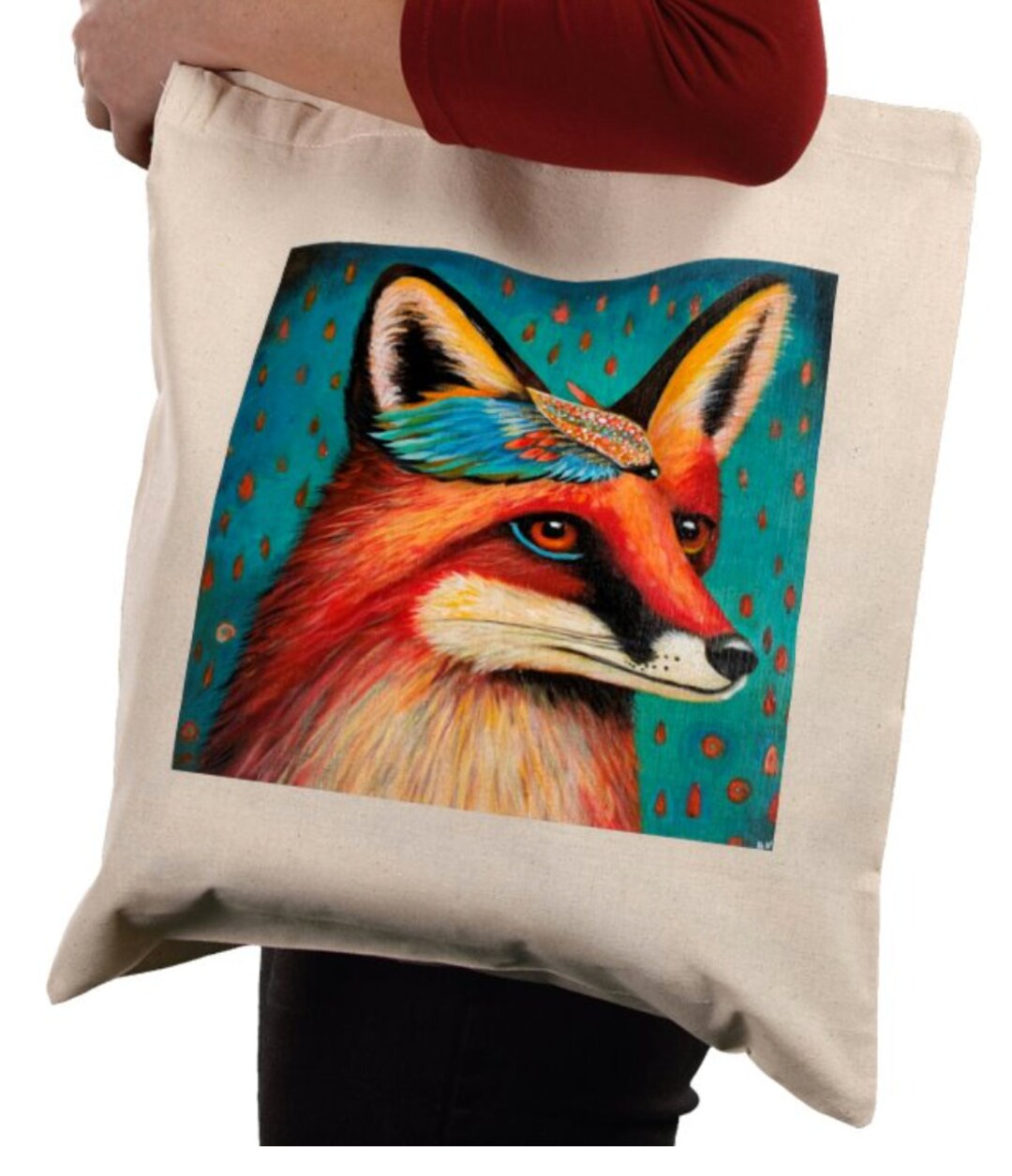 Animal Tote Bags, Badger, Cat, Fox, Border Collie - Etsy