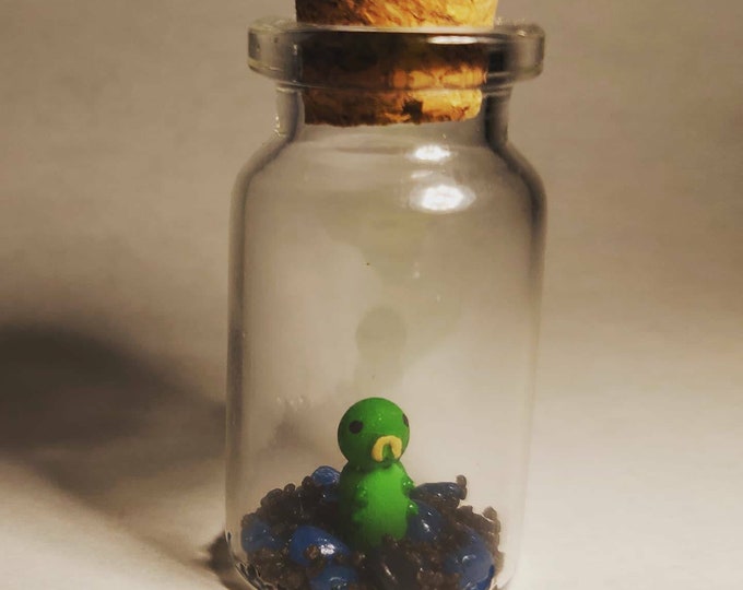 Hollow Knight Grub in Mini Glass Jar - Etsy
