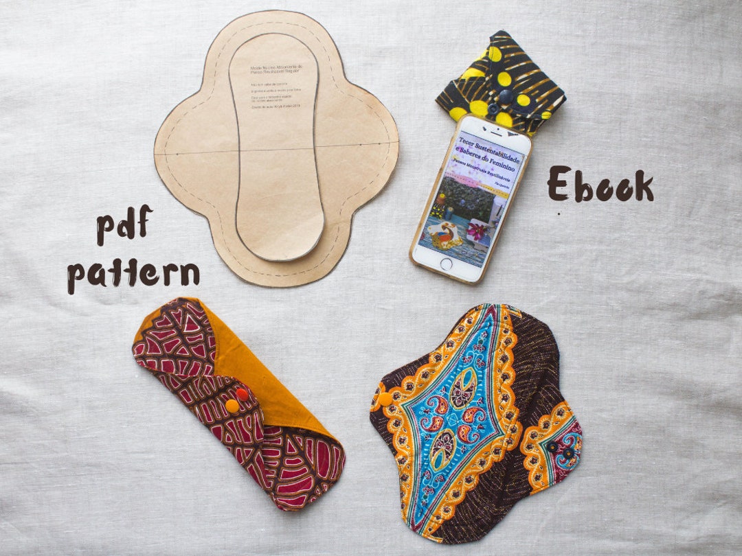 Cloth Pad Sewing Pattern (PDF) & Ebook – DIY Tutorial Eco-friendly and ...