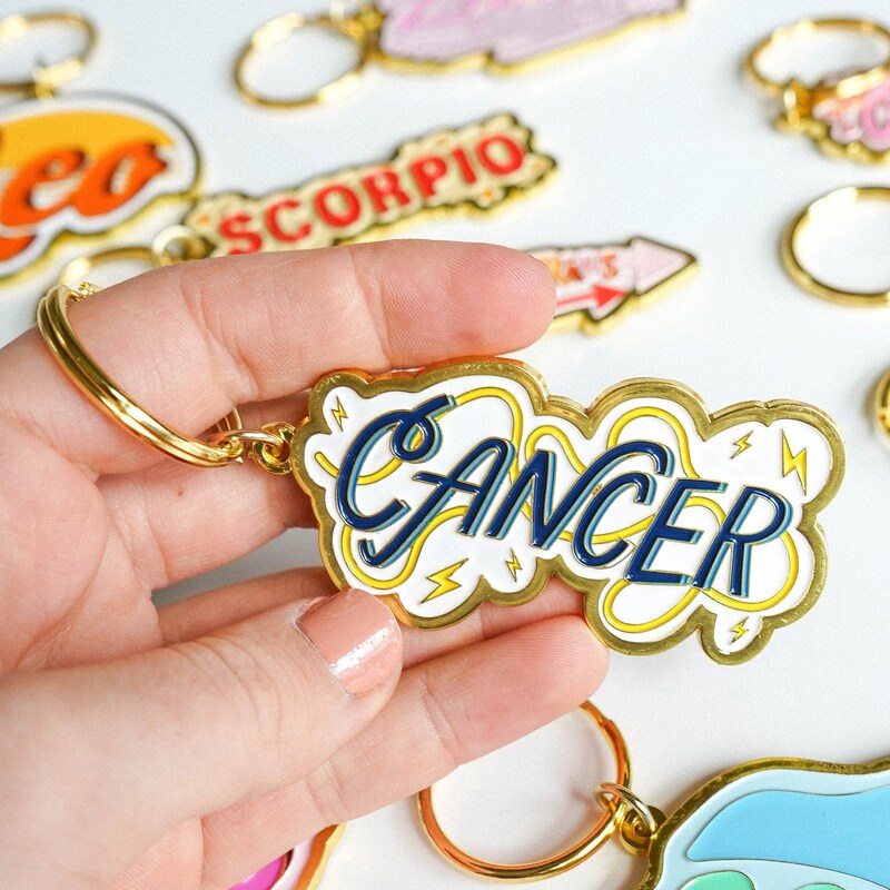 Cancer Keychain - Etsy