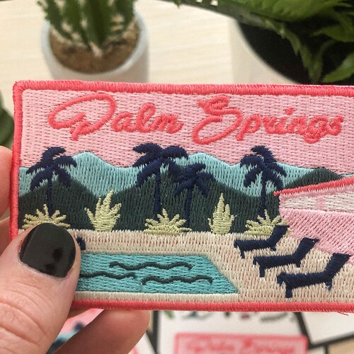 Palm Springs Patch California Roadrunner Cactus 3 - Etsy