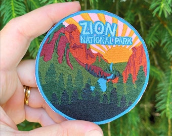 Official Zion National Park Souvenir Patch the Narrows the Virgin River ...