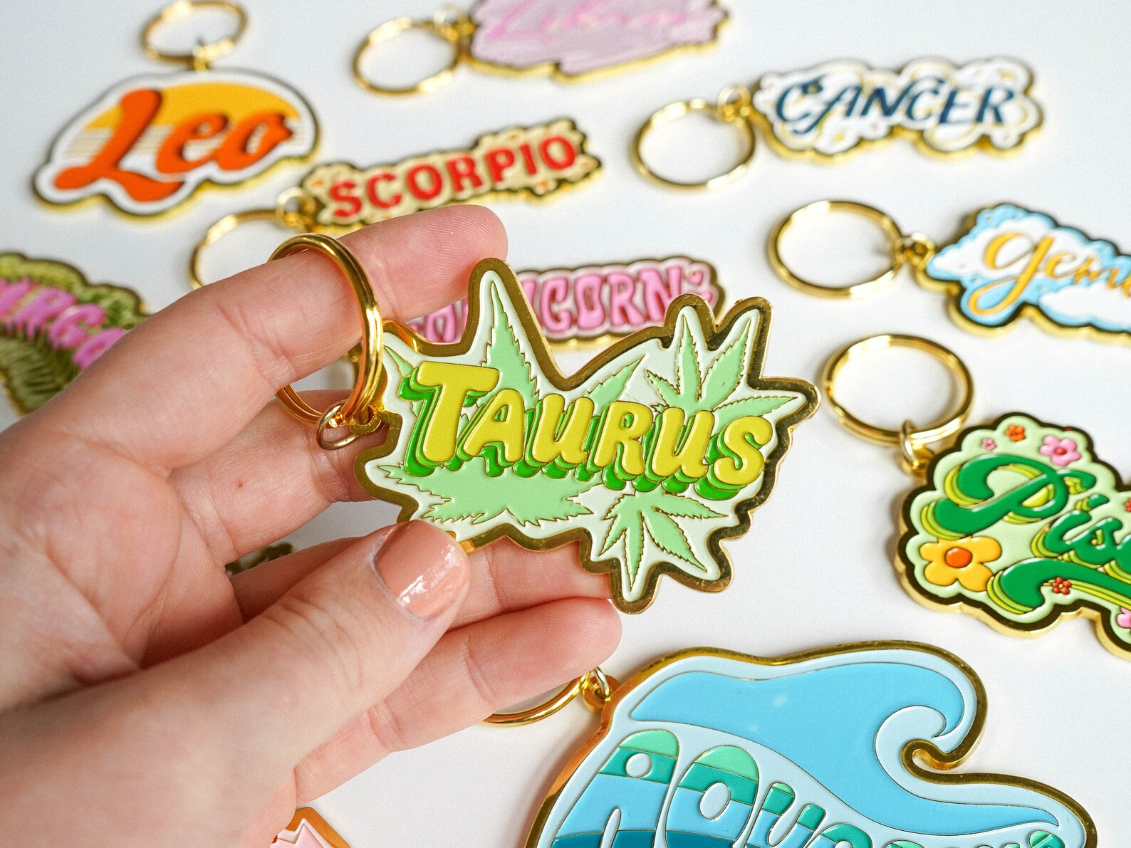 Zodiac Keychain | Etsy