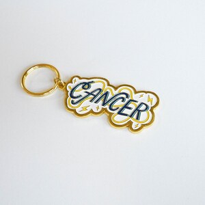 Cancer Zodiac Keychain - Etsy