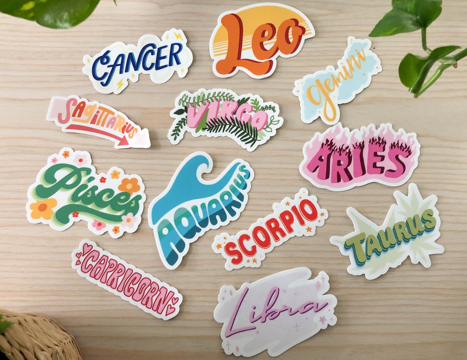 Pisces Zodiac Sticker - Etsy