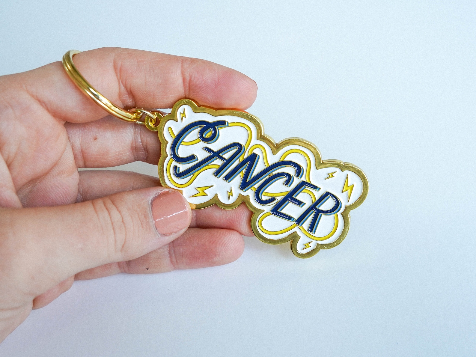 Cancer Zodiac Keychain | Etsy