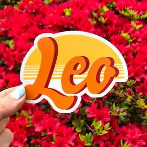 Leo Zodiac Sticker | Etsy