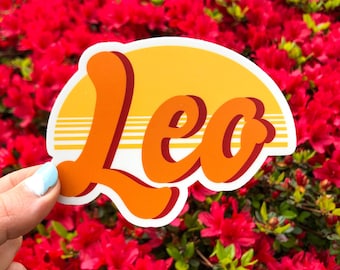 Leo Zodiac Sticker - Etsy