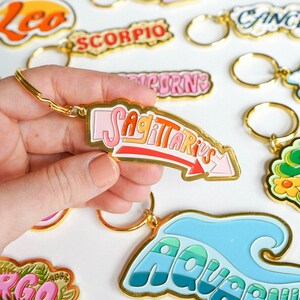 Zodiac Keychain - Etsy