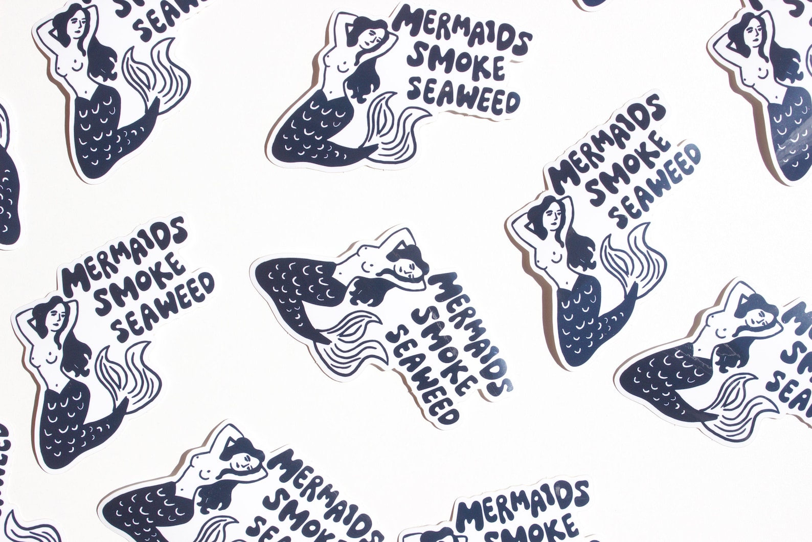 Mermaids Smoke Seaweed Sticker - Etsy