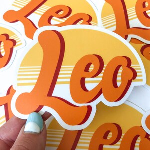 Leo Zodiac Sticker - Etsy