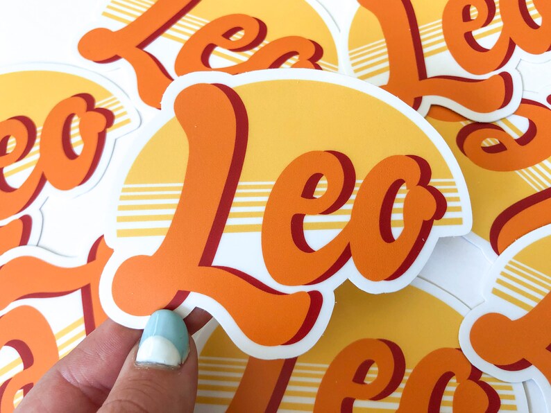 Leo Zodiac Sticker - Etsy