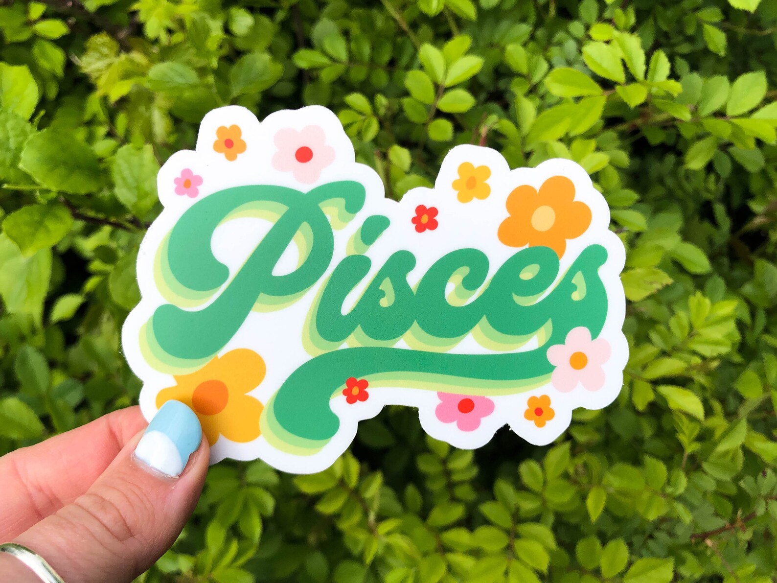 Pisces Zodiac Sticker - Etsy