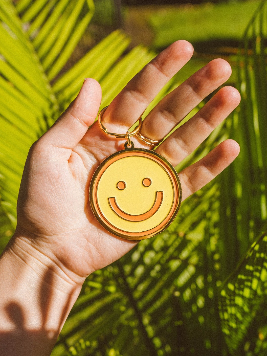 Smiley Keychain - Etsy