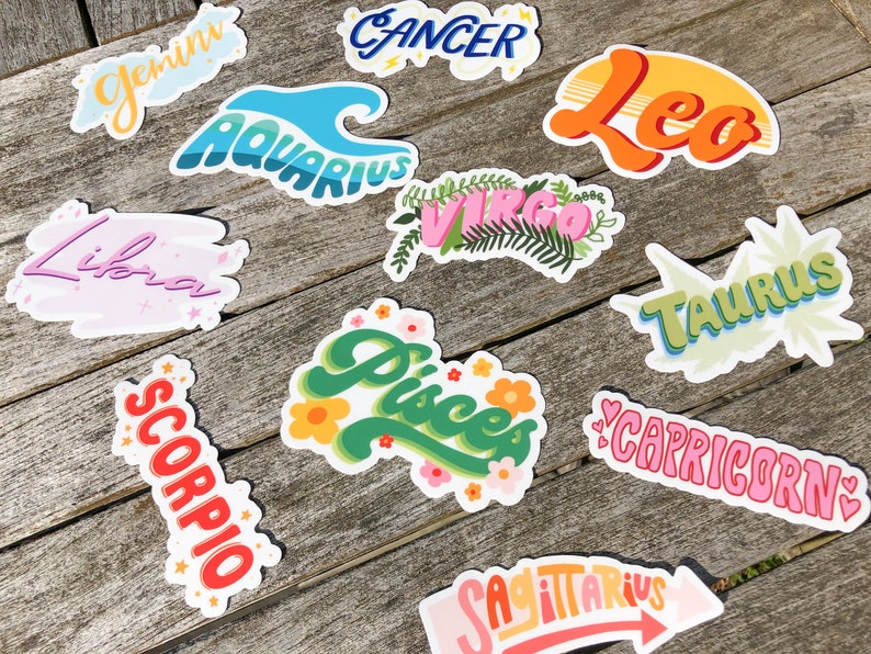 Taurus Zodiac Sticker | Etsy