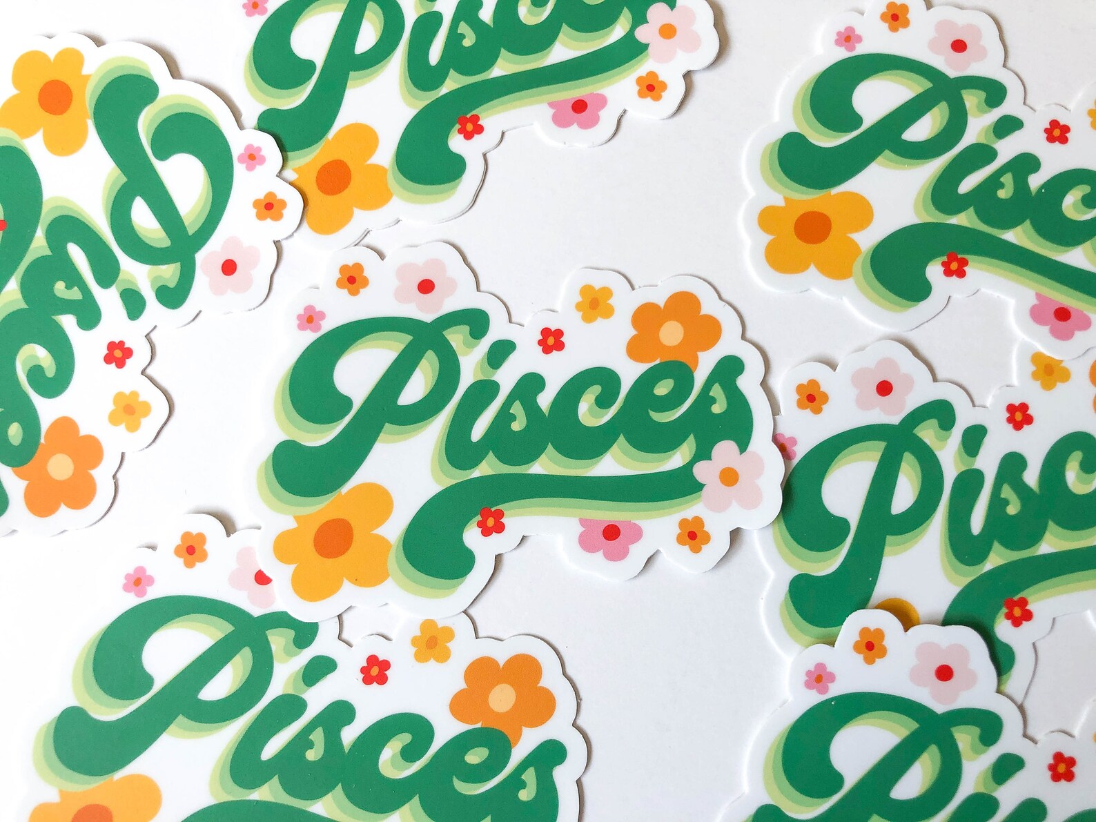 Pisces Zodiac Sticker - Etsy