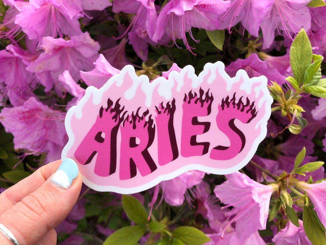 Aries Zodiac Sticker - Etsy