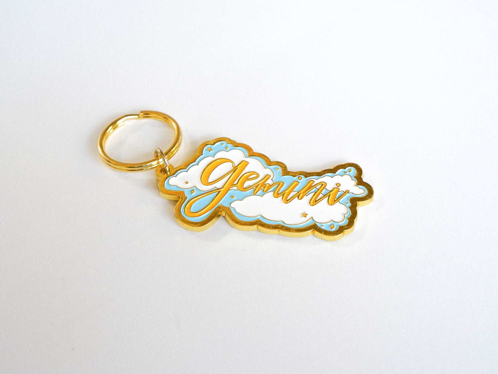 Gemini Zodiac Keychain | Etsy